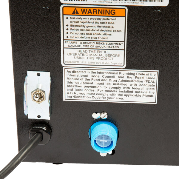 Bunn 44300.0201 Crescendo Series Espresso Machine - 120V