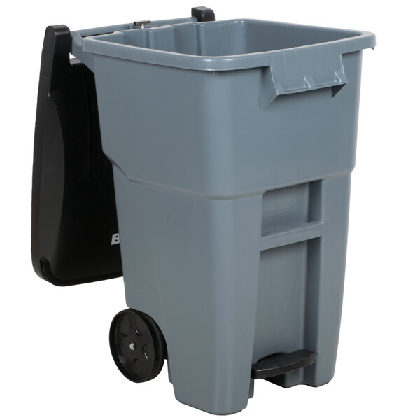 Rubbermaid 1971956 BRUTE 200 Qt. / 50 Gallon Gray Standard Step-On ...