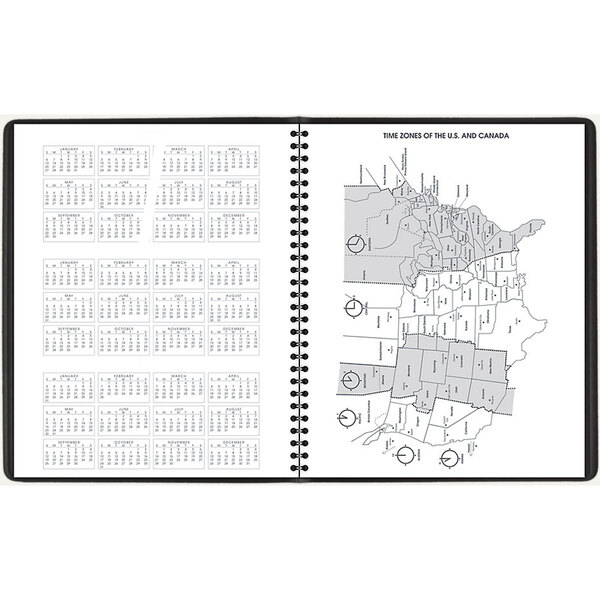 At-A-Glance 7026005 8 7/8" x 11" Black January 2025 - March 2026 ...