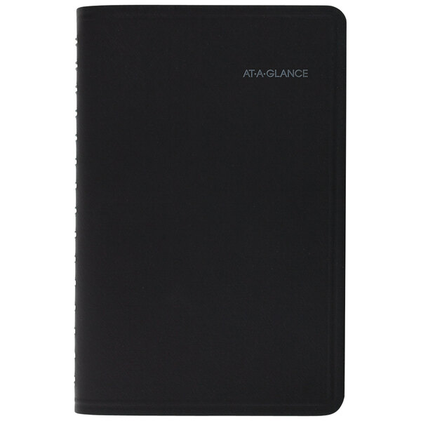 At-A-Glance 760605 8 1/4" x 10 7/8" Black January 2025 - December 2025 ...