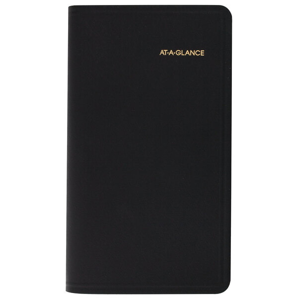 At-A-Glance 7000805 3 1/4" x 6 1/4" Black January 2025 - December 2025 ...