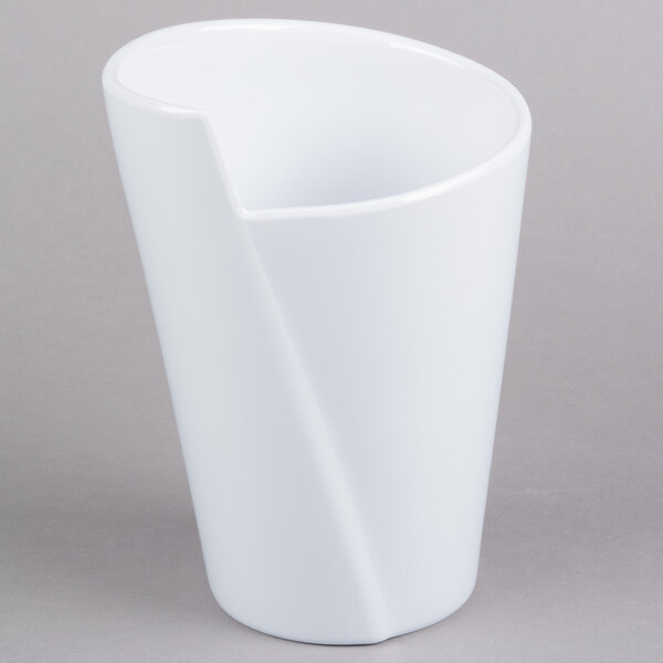 Elite Global Solutions MW64-W Crocks 64 oz. White Melamine Large Spiral ...