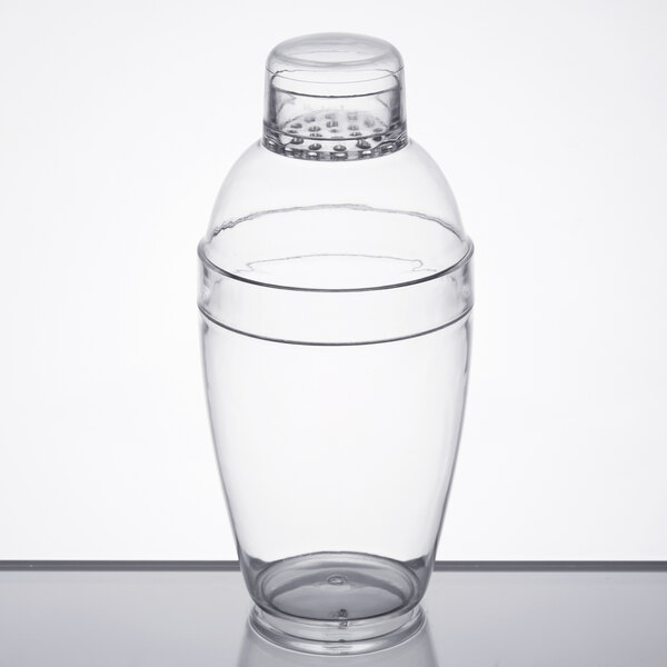 Fineline 4102-CL Quenchers 10 oz. Disposable Clear Plastic Shaker