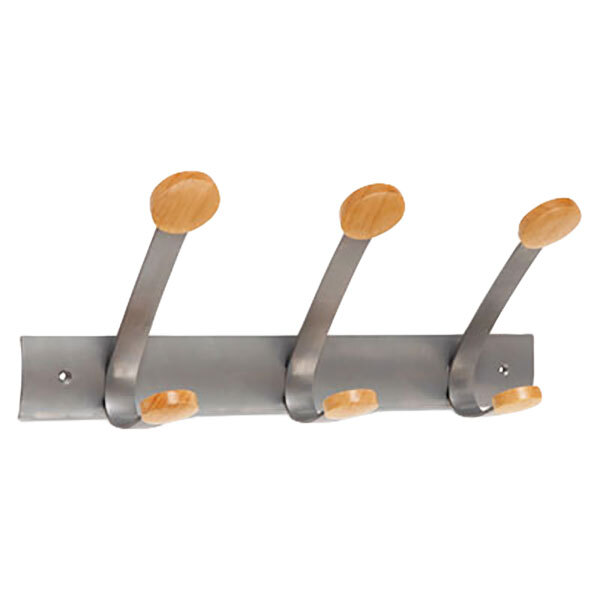 Alba PMV3 Wooden Three-Peg Coat Hook / Wall Rack | Alba ABAPMV3