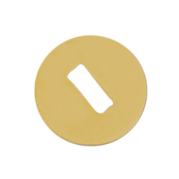 Acco 71511 1/2" Two-Piece Paper Fastener Gold Washer - 100/Box