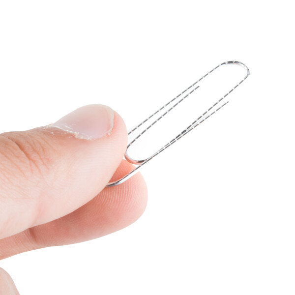 Acco 72585 Silver Non-Skid Finish 100 Count Jumbo Standard Paper Clips ...