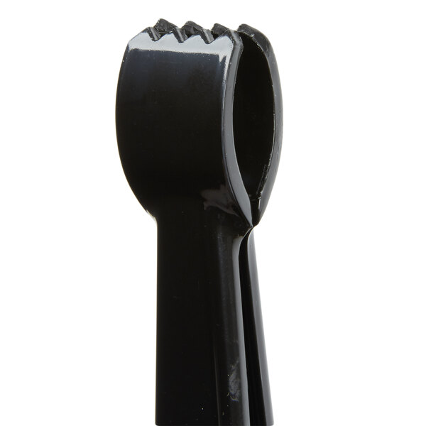 Carlisle 480603 Carly 6" Black Plastic Pom Tongs