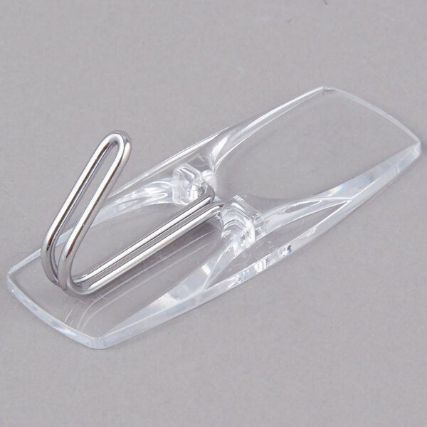 3M 17065CLR6ES Command™ Clear Medium Wire Toggle Hook - 6/Pack