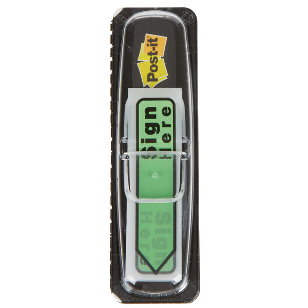3M 684SH Post-It® 1/2" Assorted Color "Sign Here" Message Flag with ...