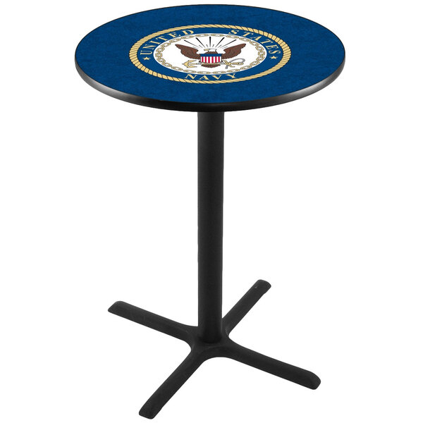 Holland Bar Stool 30" Round United States Navy Counter Height Pub Table