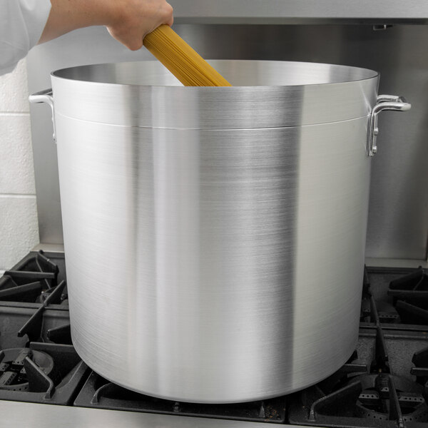 Choice 80 Qt. Standard Weight Aluminum Stock Pot