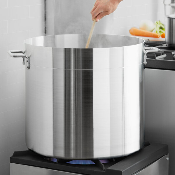 Choice 100 Qt. Standard Weight Aluminum Stock Pot