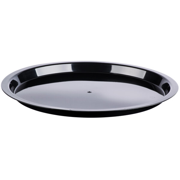 Fineline HR16PP.BK ReForm 16" Black High Rim Plastic Catering Tray - 25 ...