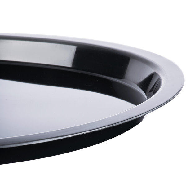 Fineline HR18PP.BK ReForm 18" Black High Rim Plastic Catering Tray - 25 ...