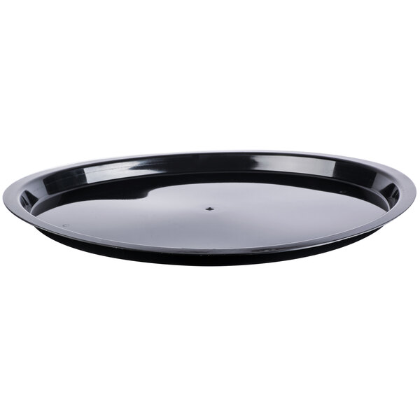 Fineline HR18PP.BK ReForm 18" Black High Rim Plastic Catering Tray - 25 ...