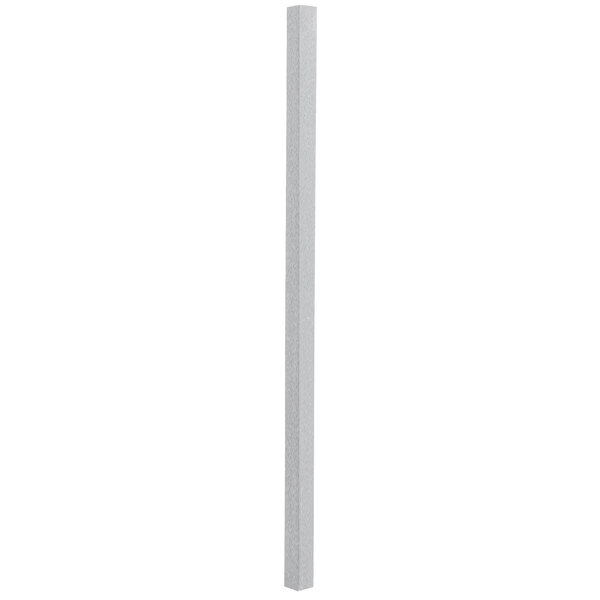 Aarco SPP-2 Slimline 4" x 4" x 96" Light Gray Outdoor Plastic Lumber ...