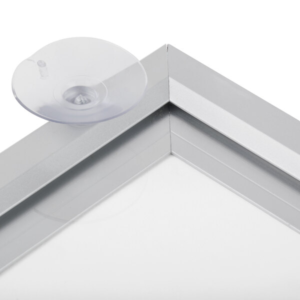 Aarco OTW118 8 1/2" x 11" Aluminum Window Mount Slide Frame