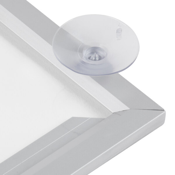 Aarco OTW118 8 1/2" x 11" Aluminum Window Mount Slide Frame