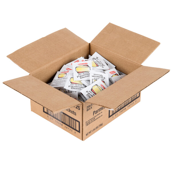 Grated Parmesan Cheese 3.5 Gram Portion Packet - 200/Case