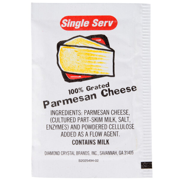 Grated Parmesan Cheese 3.5 Gram Portion Packet - 200/Case