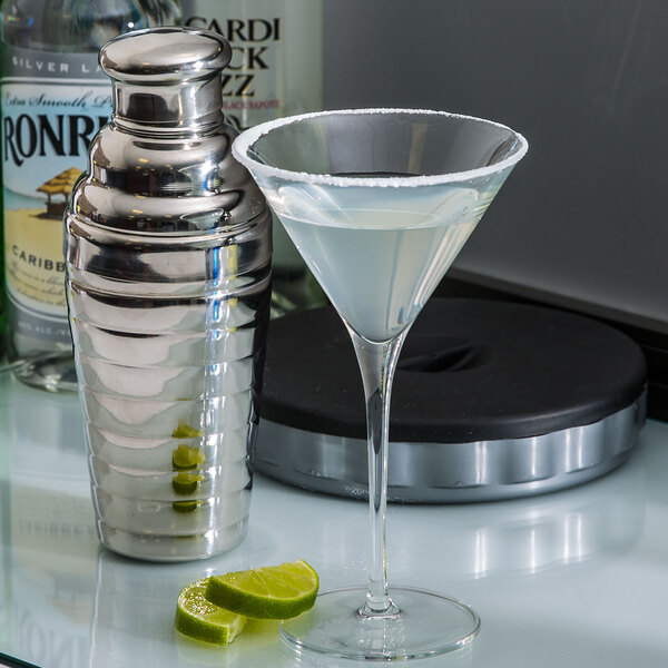 Tablecraft BH376 16 oz. Stainless Steel 3-Piece Cobbler Cocktail Shaker