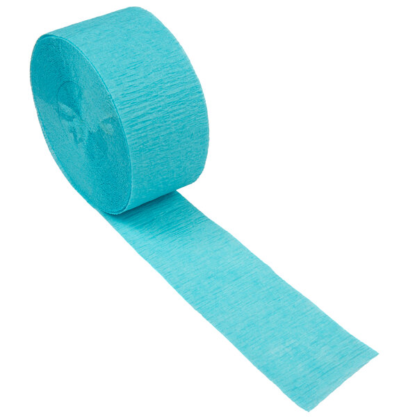 Creative Converting 071039 81' Bermuda Blue Streamer Paper