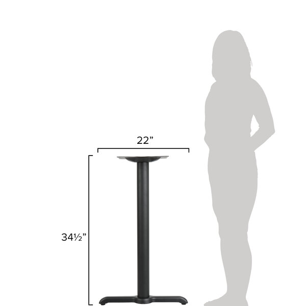 BFM Seating 5" x 22" Sand Black Stamped Steel Counter Height Indoor ...