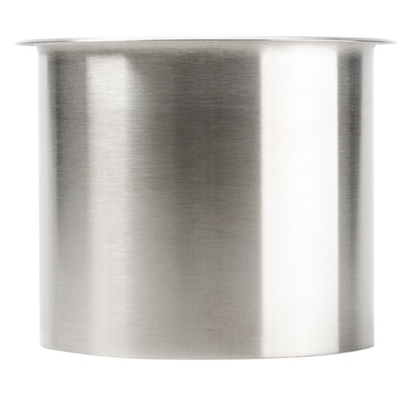 San Jamar L360C Stainless Steel Large Round In-Counter Trash Chute