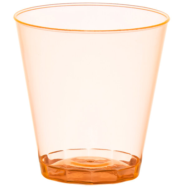 Fineline Quenchers 402-ORG 2 oz. Neon Orange Hard Plastic Shot Cup ...