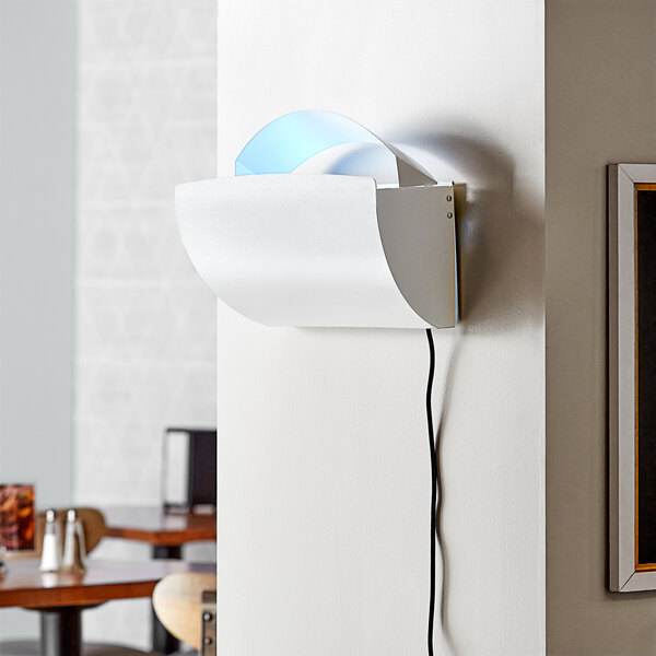 Lavex Zap N Trap White Wall Sconce Insect Light Trap with Glue Board ...