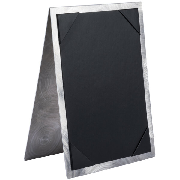Menu Solutions MTDBL-58 Alumitique Two View Swirl Aluminum Menu Tent ...