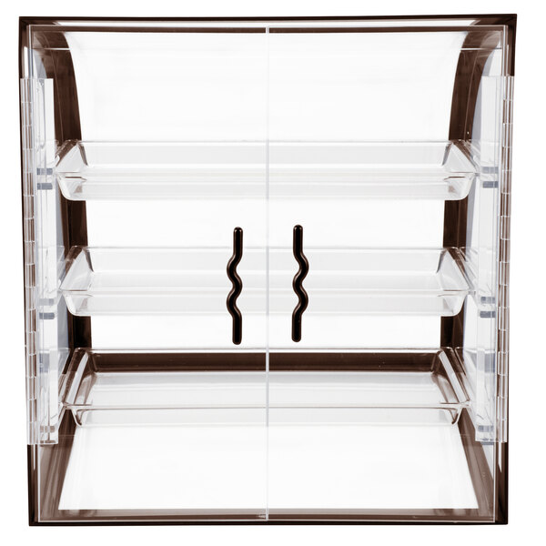 Cal-Mil P255-48 Iron Euro Style Brown Display Case - 16" x 16 1/2" x 16 ...