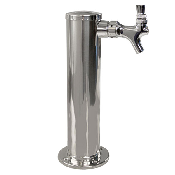 Micro Matic D4740 Polished Stainless Steel 1 Tap Tower - 2 1/2" Column
