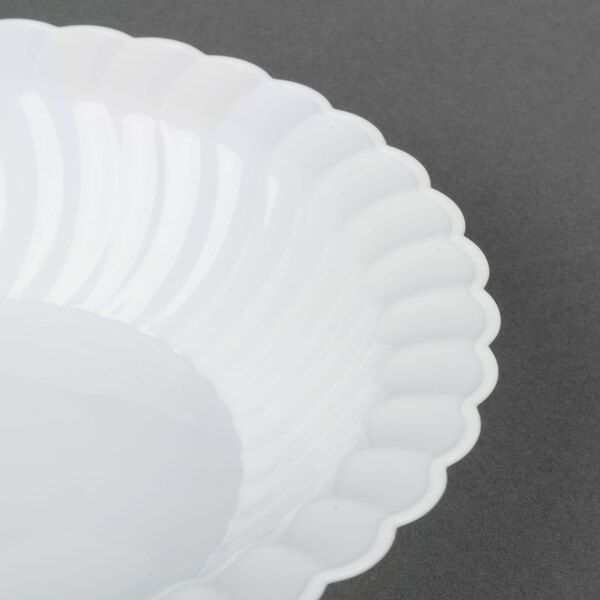 Fineline Flairware 212-WH White 12 oz. Plastic Bowl - 180/Case