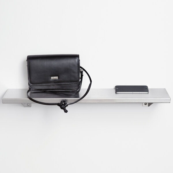 Bobrick B-295 x 24 Stainless Steel Shelf with Satin Finish - 24" x 5"