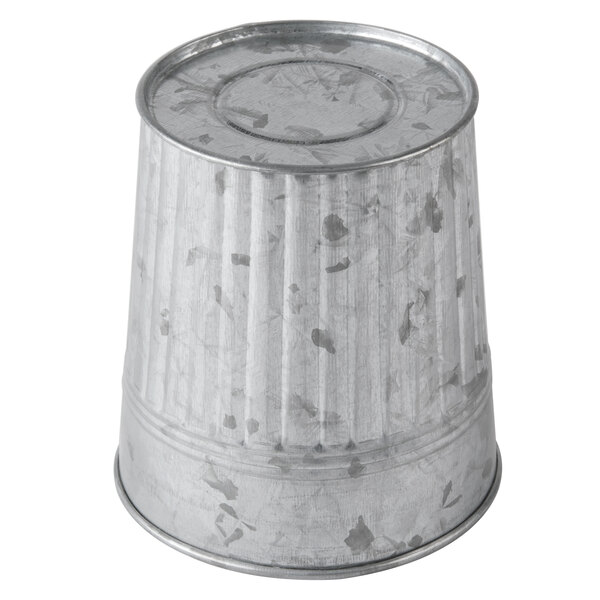 American Metalcraft GFC337 12 oz. Galvanized Metal French Fry Cup