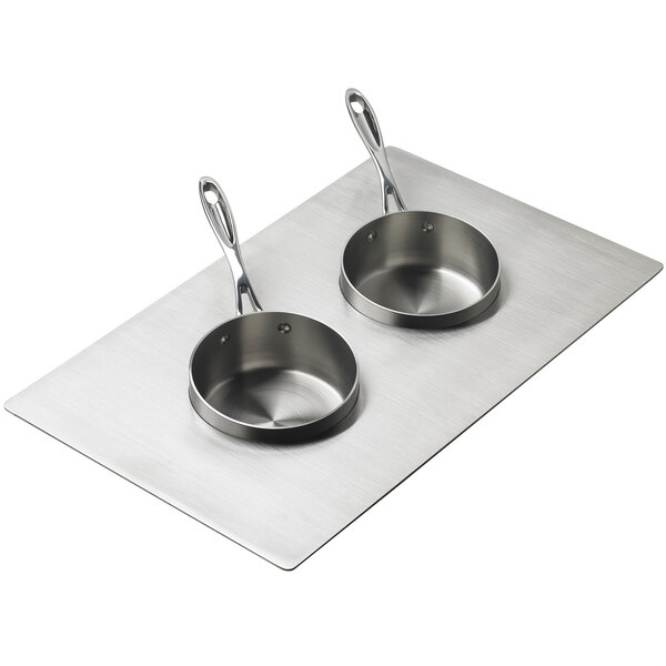 Vollrath 8242214 Miramar Stainless Steel Adapter Plate for Two Butter ...