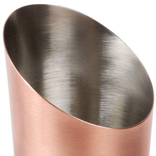 American Metalcraft FFCCS45 12 oz. Satin Copper Plated Angled French ...