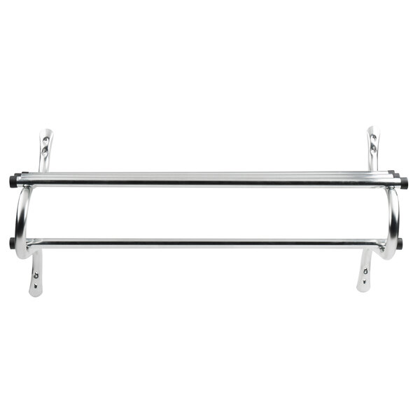 CSL TMK-48 48" Zinc-Plated Wall Mount Coat Rack with 1" Hanging Bar