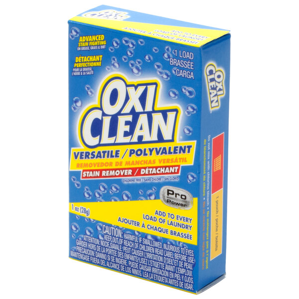 OxiClean 1 oz. Versatile Powder Stain Remover Box for Coin Vending ...