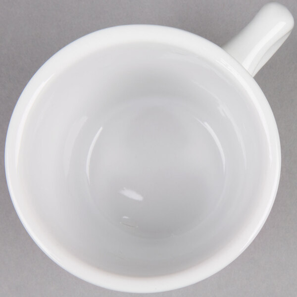 7.5 oz. Bright White Tall Porcelain Coffee Cup - 36/Case