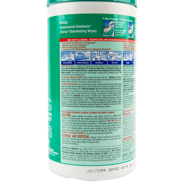 Clorox Disinfecting Wipes (75 Count) - WebstaurantStore