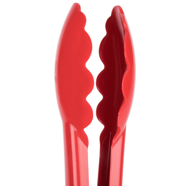 Carlisle 470905 Carly 9" Red Plastic Utility Tongs