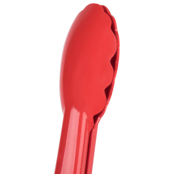 Carlisle 470905 Carly 9" Red Plastic Utility Tongs