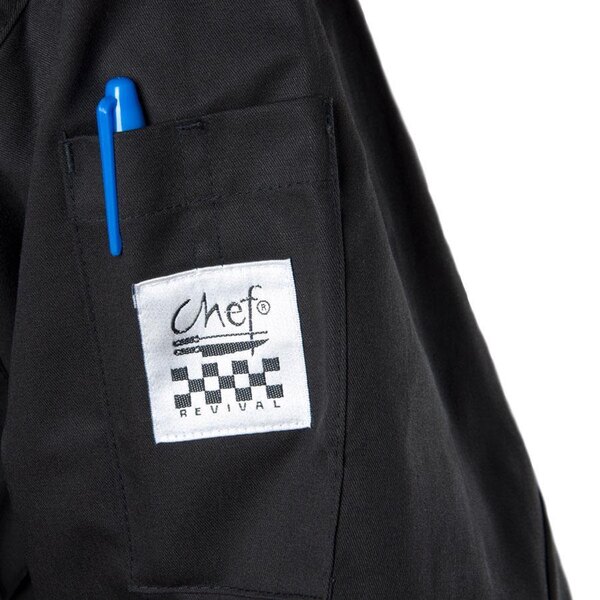 Chef Revival Cuisinier J017 Unisex Black Customizable Executive Long ...