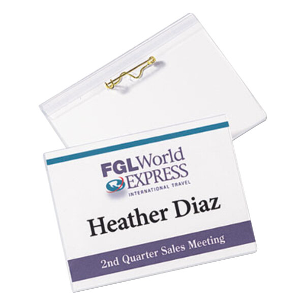 Avery 74540 4 X 3 White Horizontal Laser Ink Jet Name Badge And 