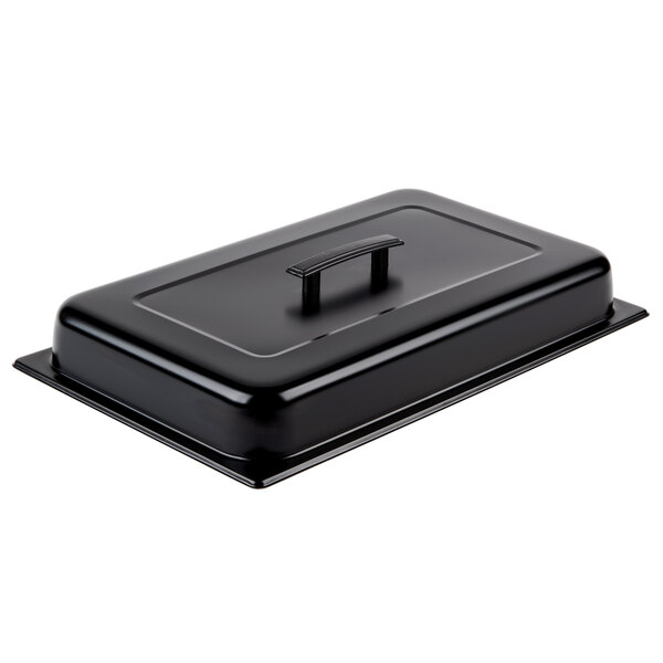 Sterno 70225 Chalkboard Chafer Lid with Black Glossy Finish
