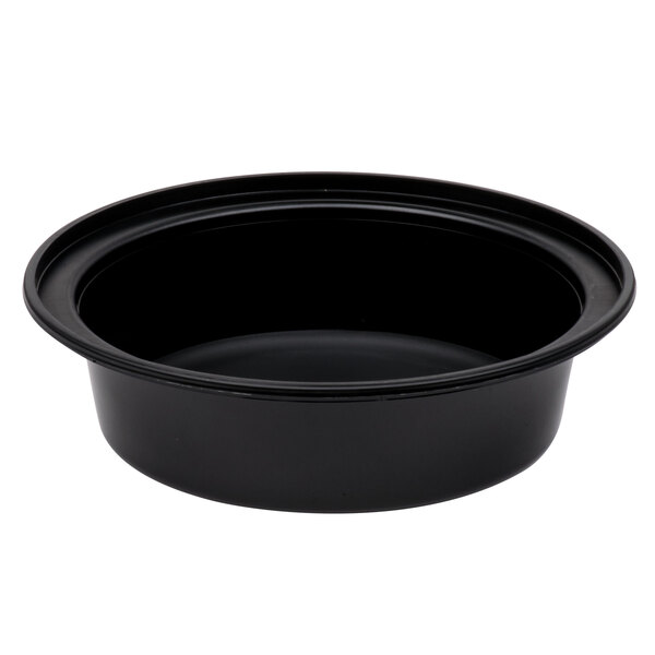 Pactiv Newspring NC718B 16 oz. Black 6" VERSAtainer Round Microwavable ...