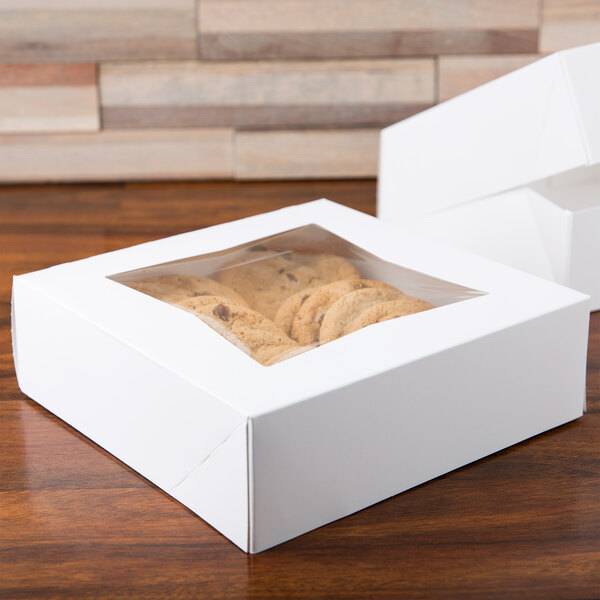 Bakery Boxes with Windows (8" x 8") - 200/Case