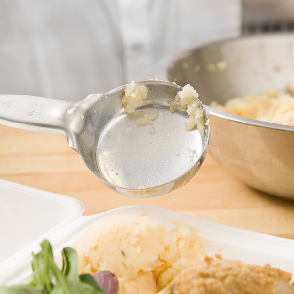 Vollrath 6433420 Jacob's Pride 4 oz. Black Solid Round Spoodle® Portion ...